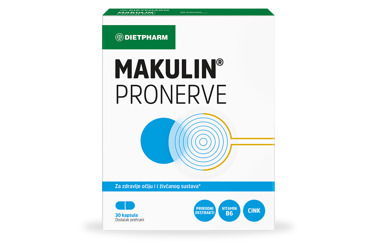 Makulin® Pronerve kapsule - Za zdravlje i zaštitu vidnog živca - Dietpharm