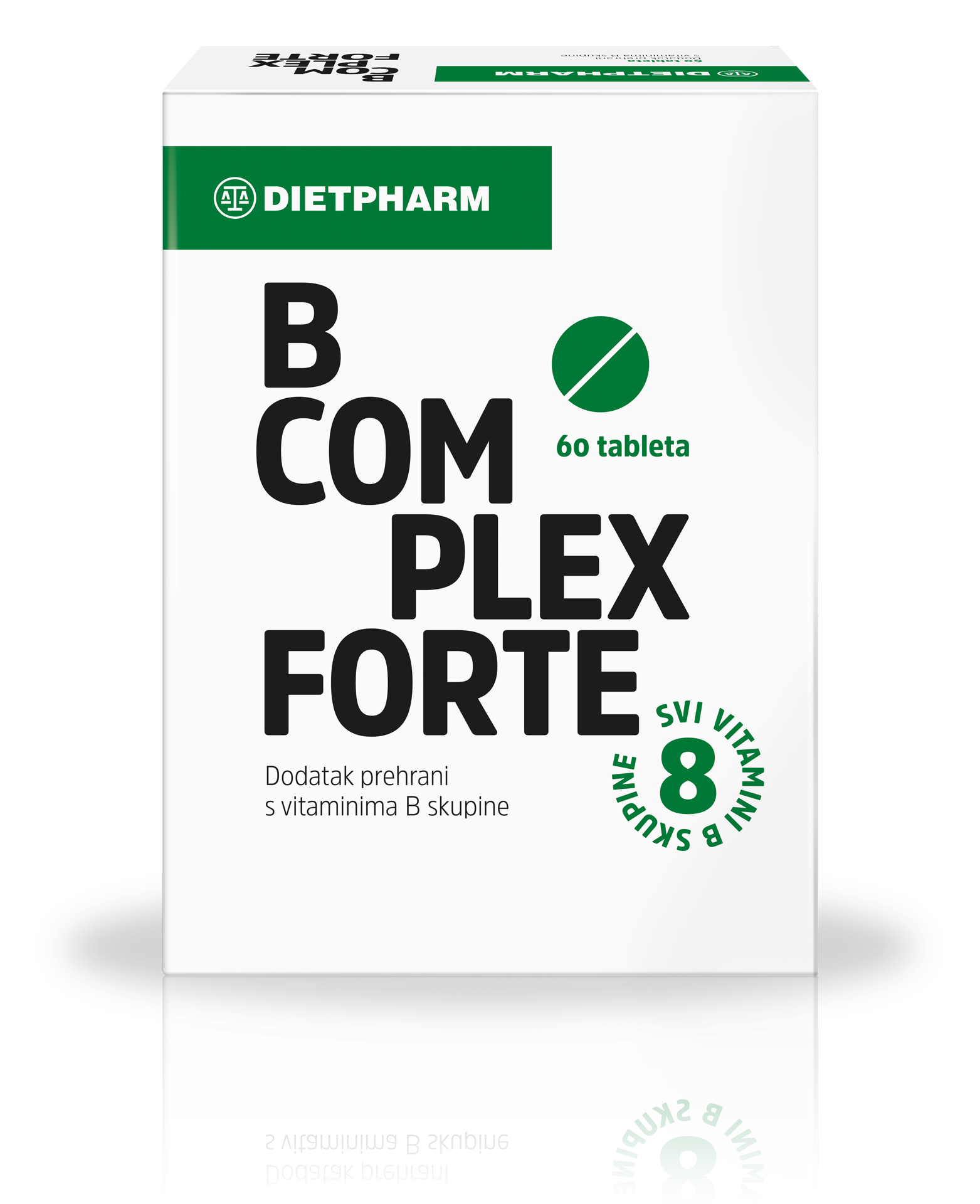 B Complex Forte tablets - high doses of B complex vitamins - Dietpharm