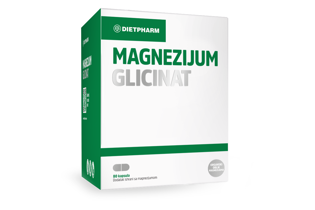 Magnezijum Glicinat kapsule - Obnovi mišiće i otpusti stres - Dietpharm