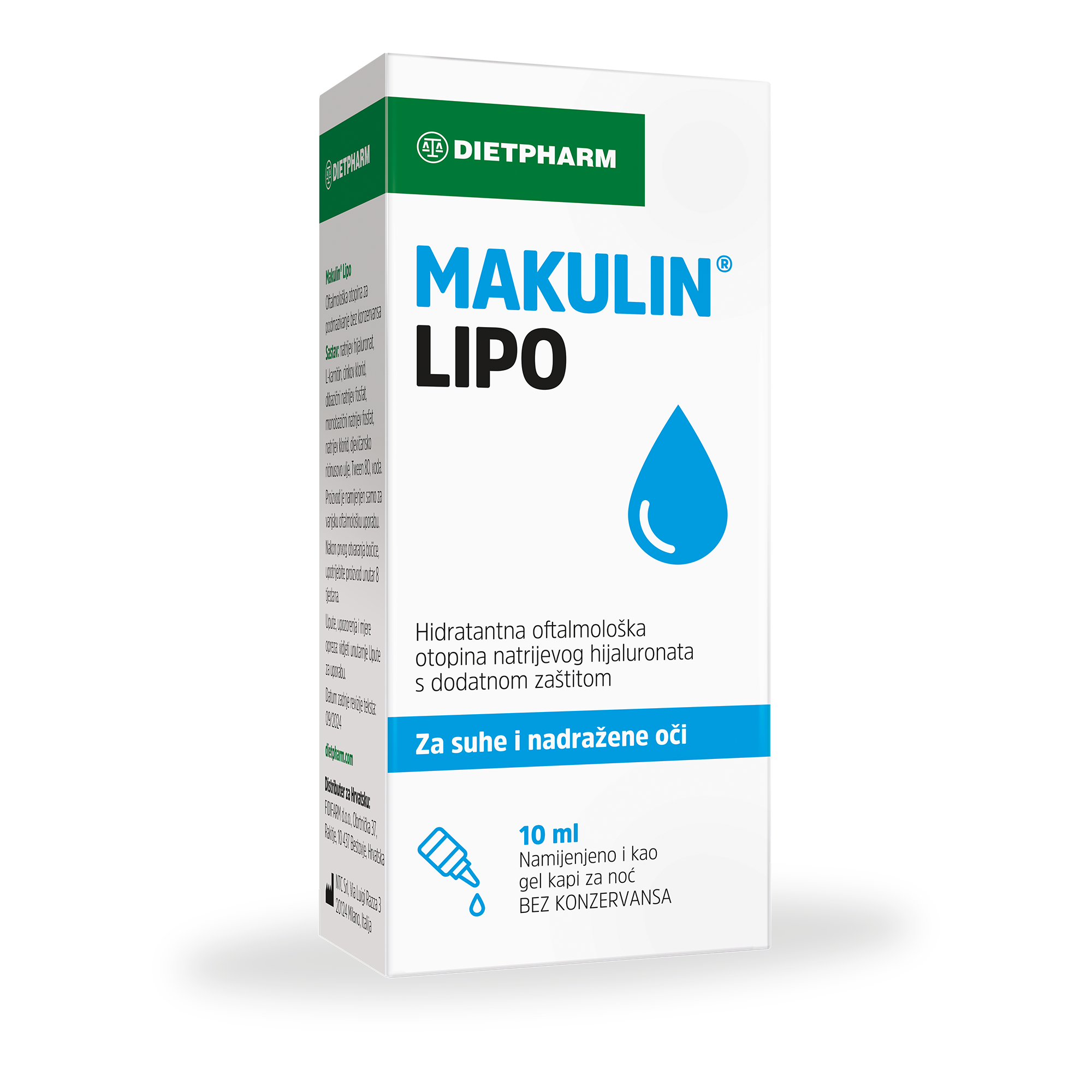 Makulin® Lipo eye drops - For long-lasting eye protection - Dietpharm
